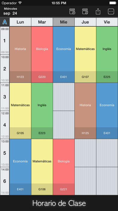 Horario de Clase en el App Store