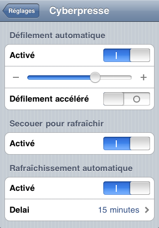 Cyberpresse for iPhone