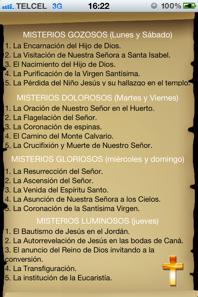 Santo Rosario Católico | iPhone Lifestyle apps | by Martha Luz ...