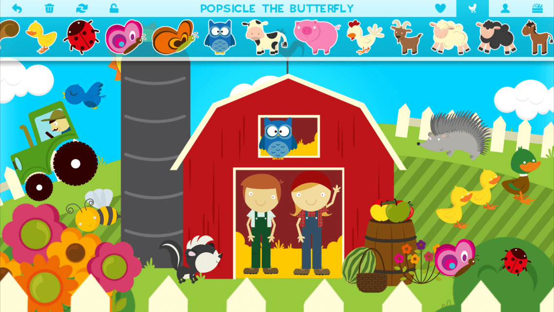 Lily's Farm Animal Stickers (by Eggroll Games) - Touch Arcade