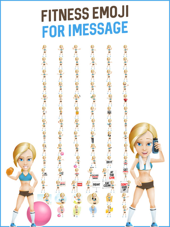 App Shopper: BODYJI - Fitness Gym Workout Emoji Instructor (Stickers)