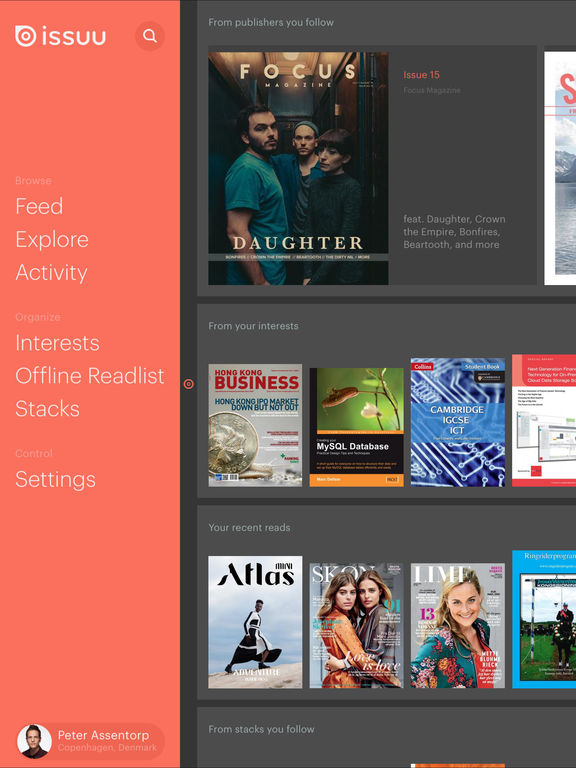 Issuu: A world of magazines. Free. screenshot