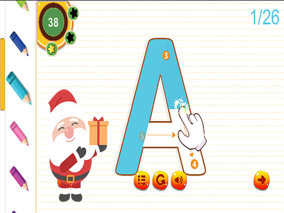 Santa ABC Tracing Alphabet Learning Toddler Kids | Apps | 148Apps