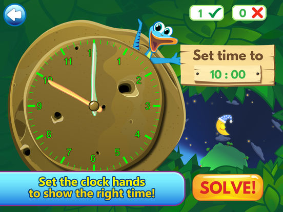Telling Time Clock Games for Kids to Read Clocks - AppRecs